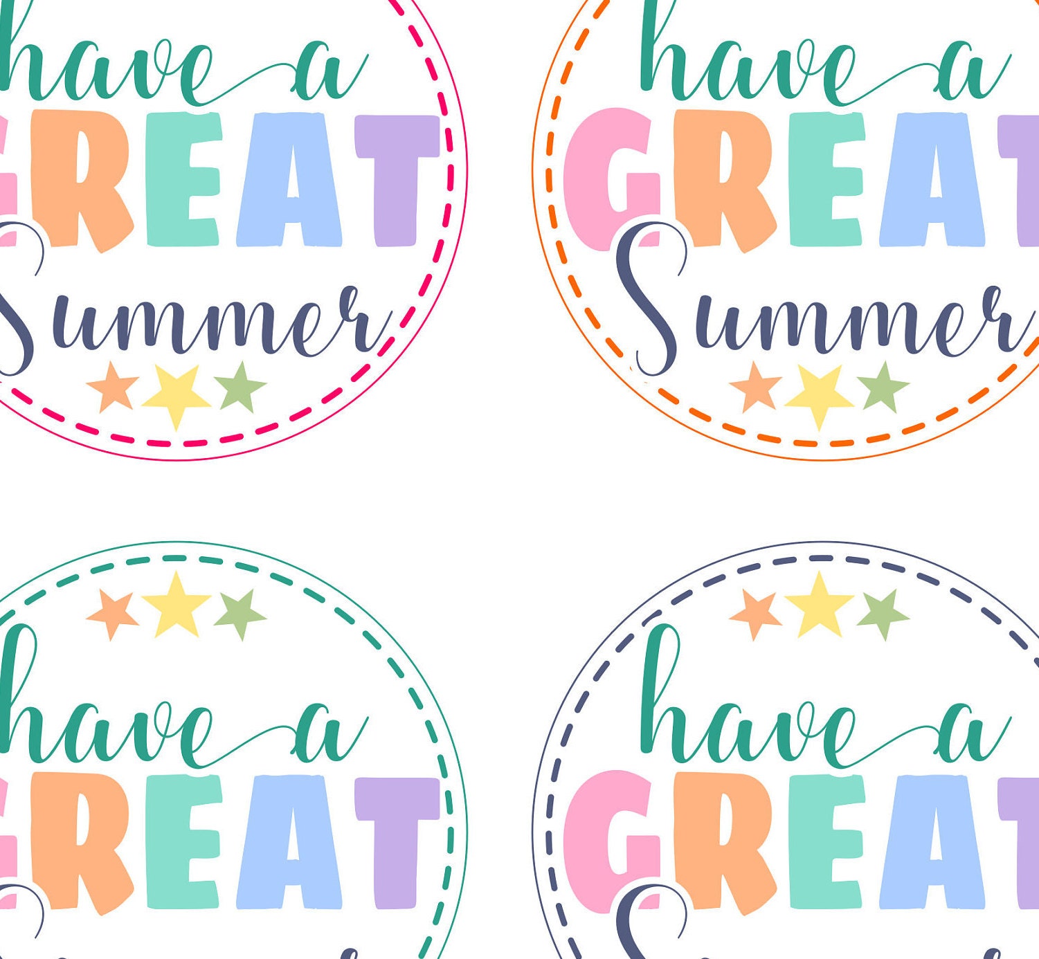 Have a great summer classmate gift tag friends gift tag | Etsy
