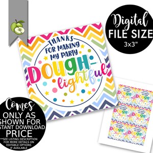 Play Dough, Gift Tag, Birthday Gift Tag, Party Favour Gift Tags ...