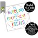 Im Bubbling With Excitement That Its My Birthday Bubbles | Etsy