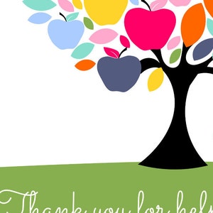 Teacher Apple Tree Printable Gift, Printable, Teacher Appreciation Gift ...