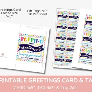 PRINTABLE Popping With Excitement for Your Amazing Year Ahead! Let's ...
