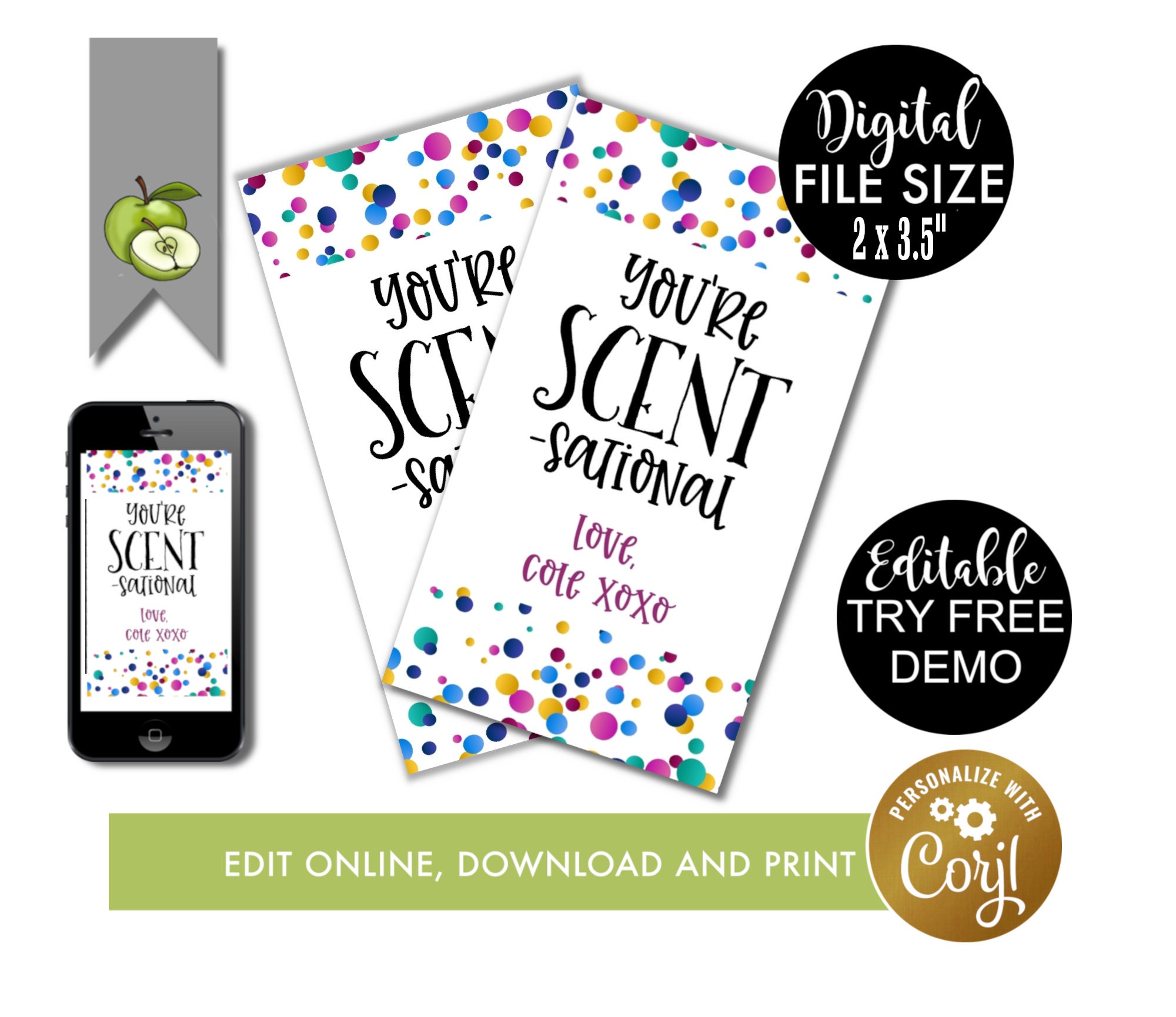 You Are Scent-sational Editable Teacher Thank You Perfume - Etsy UK