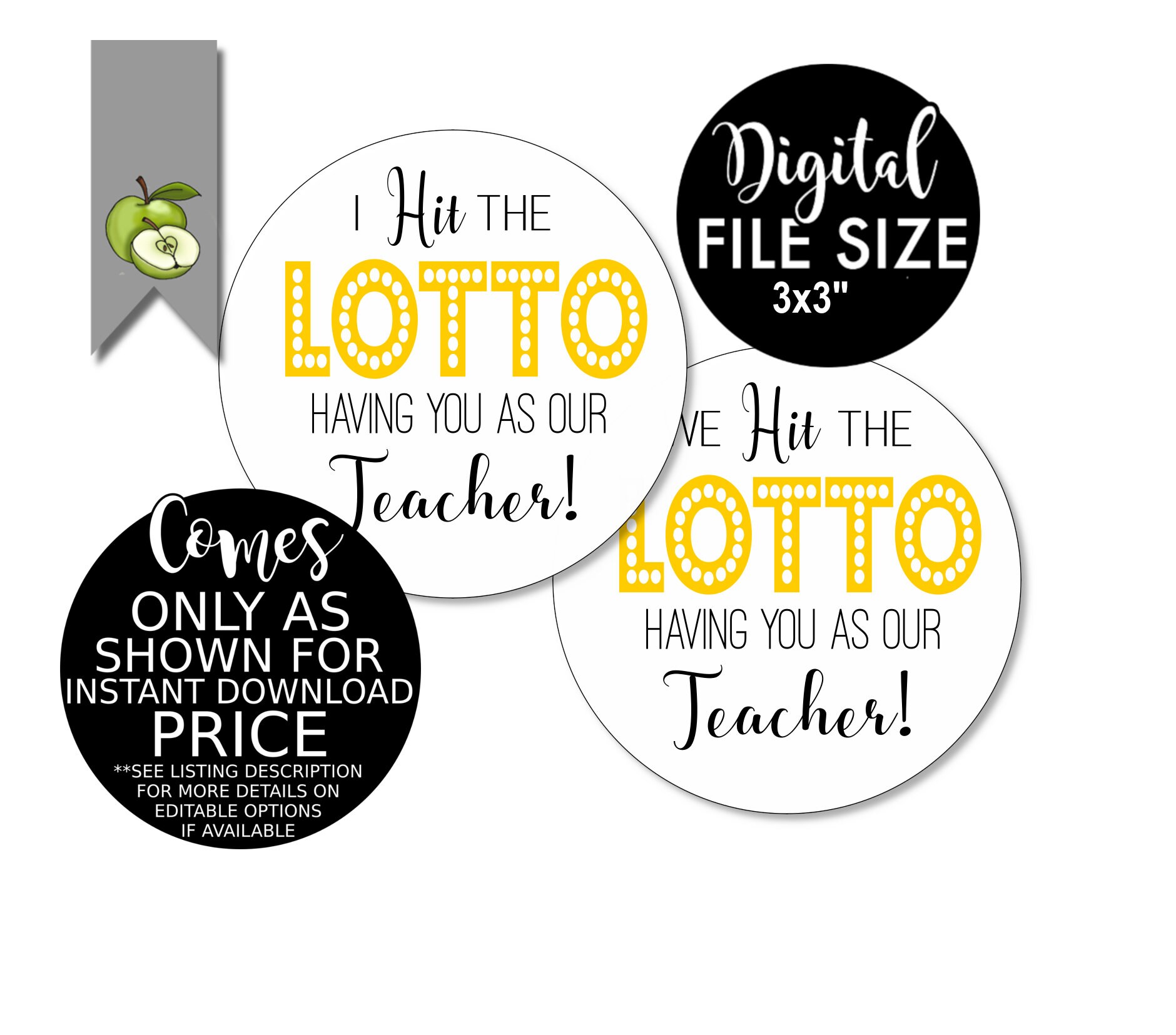 I Hit the Lotto Having You as My Teacher Lottery Teacher Gift - Etsy
