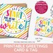 Let's Start the Year Write, Back to School Pencil Favor Gift Tag & Card ...