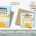 Goodbye Lesson Plan Hello Sun Tan Teacher Appreciation Gift Tag, Last ...