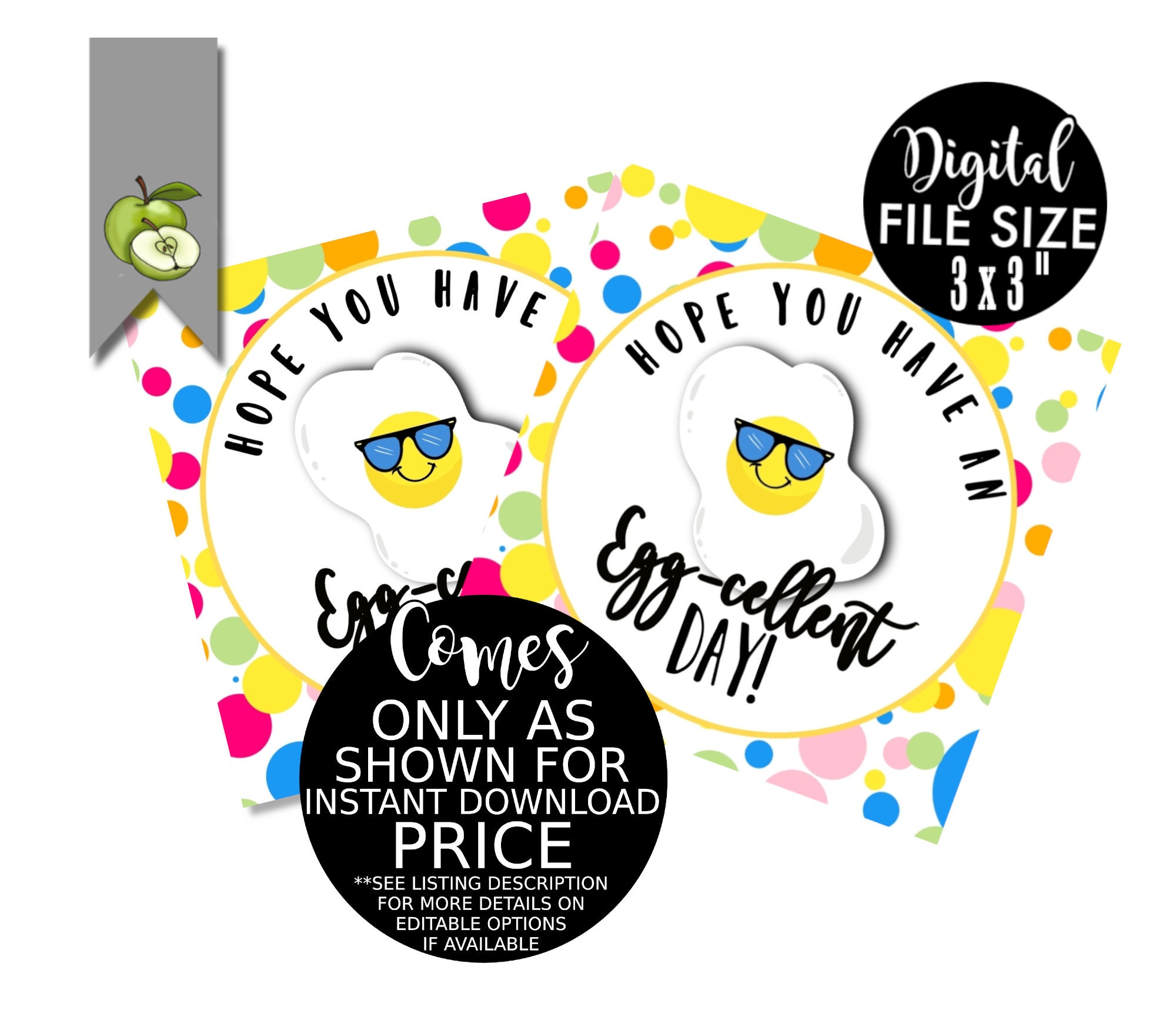 Hope You Have an Egg-cellent Day Gift Tag Egg-cellent Summer - Etsy UK