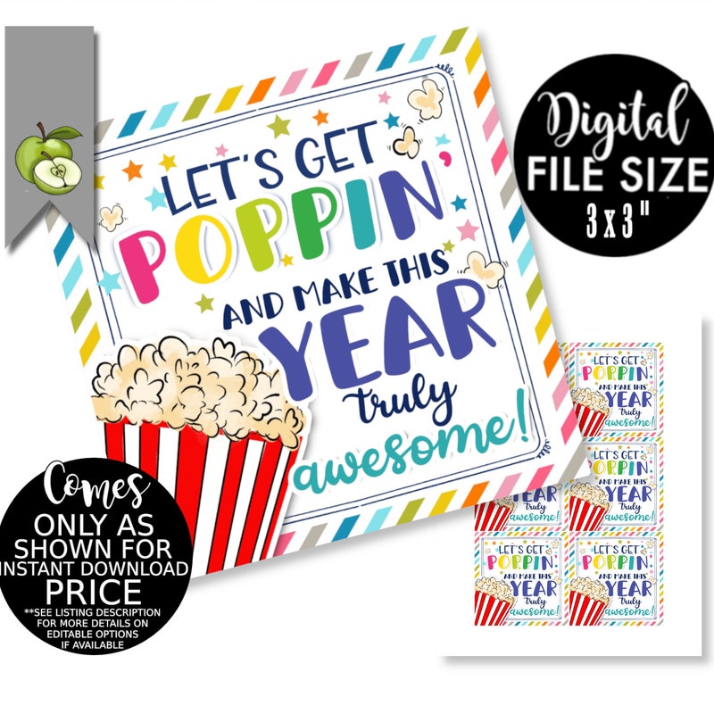 Popcorn Back to School - Etsy