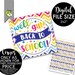 Welcome Back to School Gum Tag Sweet Treat Teacher Gum - Etsy