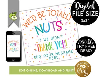 Thank You Peanut - Etsy