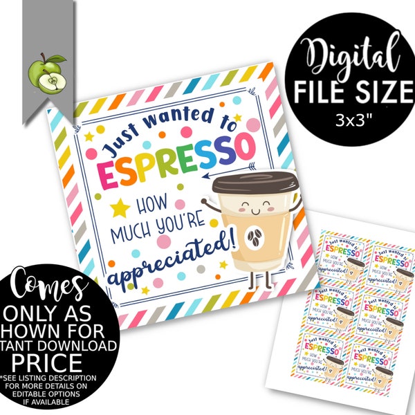 Coffee Thank You - Etsy