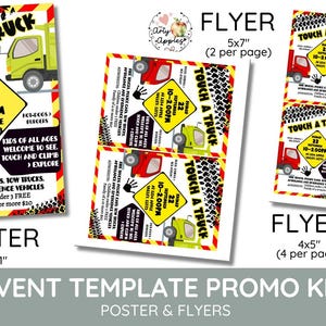 Editable Touch a Truck Flyer Fest Template, Template for a Touch a ...