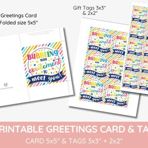 New School Year Bubbles Gift Tags, We've Been Bubbling With Excitement ...