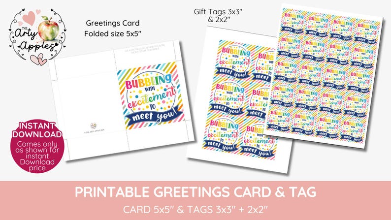 New School Year Bubbles Gift Tags, We've Been Bubbling With Excitement ...