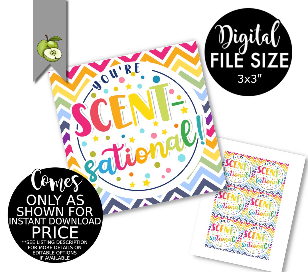 You Are Scent Sational Teacher, Thank You, Perfume Gift Tags, Favour ...