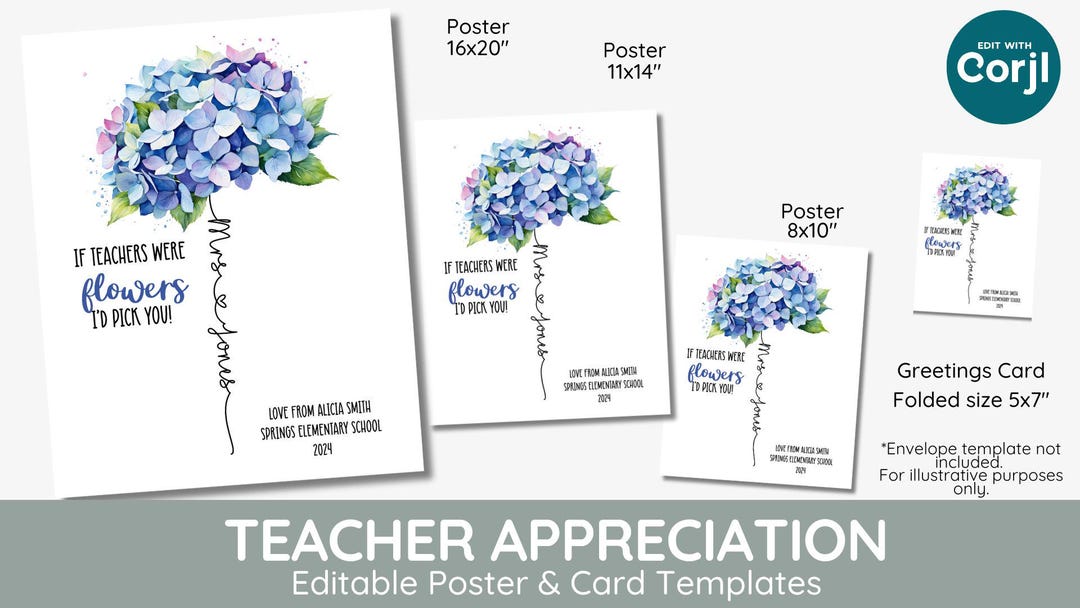 Editable Personalised Teacher Appreciation Gift, If Teachers Were ...