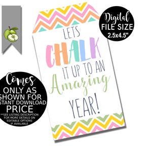 Lets Chalk It up to a Great Year Sidewalk Chalk End of Year - Etsy