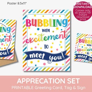 New School Year Bubbles Gift Tags, We've Been Bubbling With Excitement ...