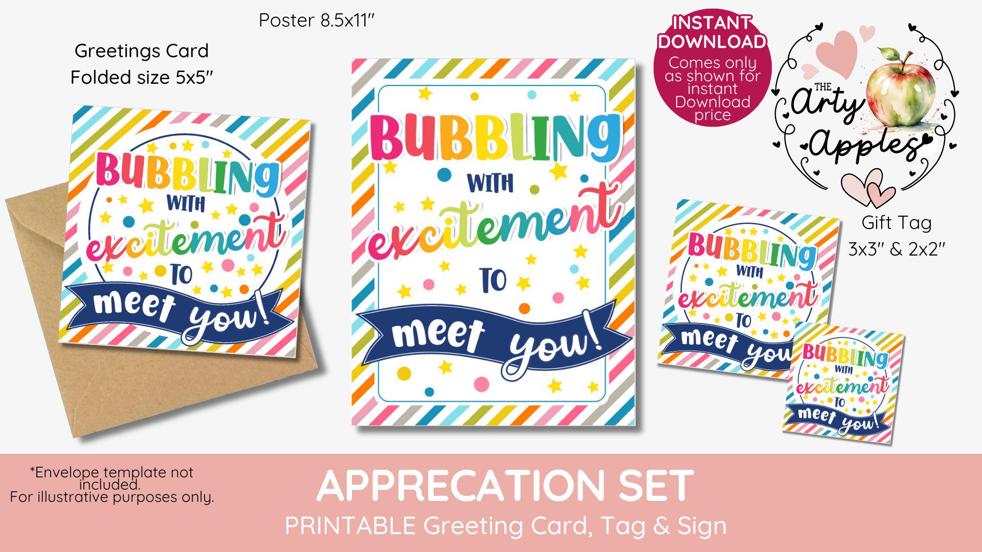 New School Year Bubbles Gift Tags, We've Been Bubbling With Excitement ...