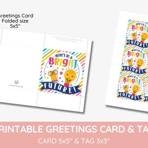 Here's to A Bright Future Printable Gift Tag, Light Bulb Favor Tags ...