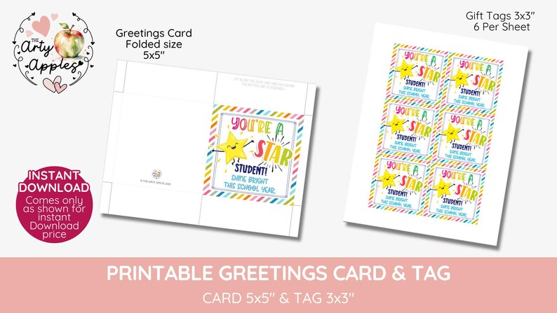 You're a Star Student Gift Tag, Success, Staff, Volunteers, Team, You ...