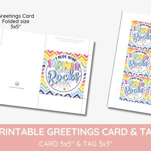 Hope Your Summer Rocks Printable Gift Tag, Rock, Pop Goodbye Class Gift ...