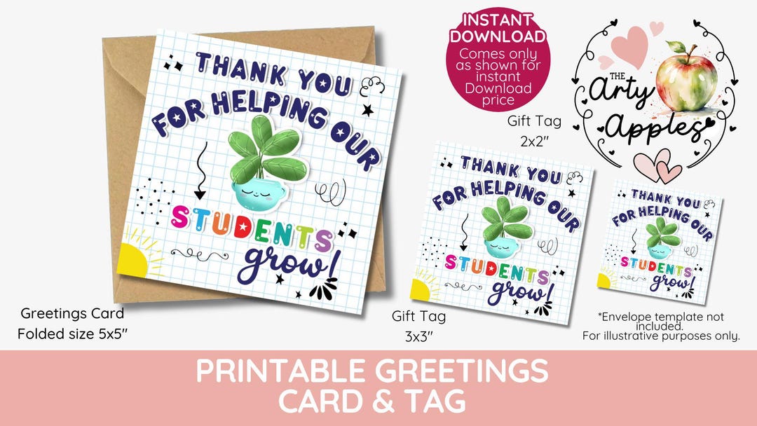 Thanks for Helping Our Students Grow, Classmate Tag, Friend Tag, Back ...