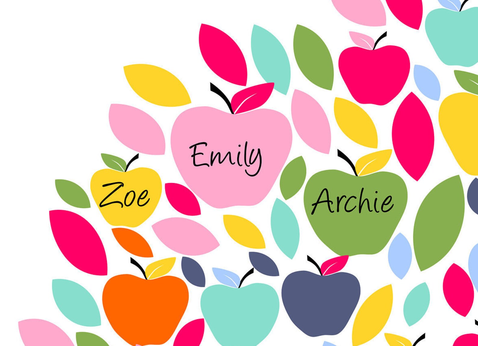 Teacher Apple Tree Printable Gift Printable Teacher - Etsy