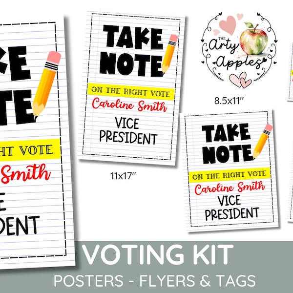 Student Council Vice President Posters - Etsy
