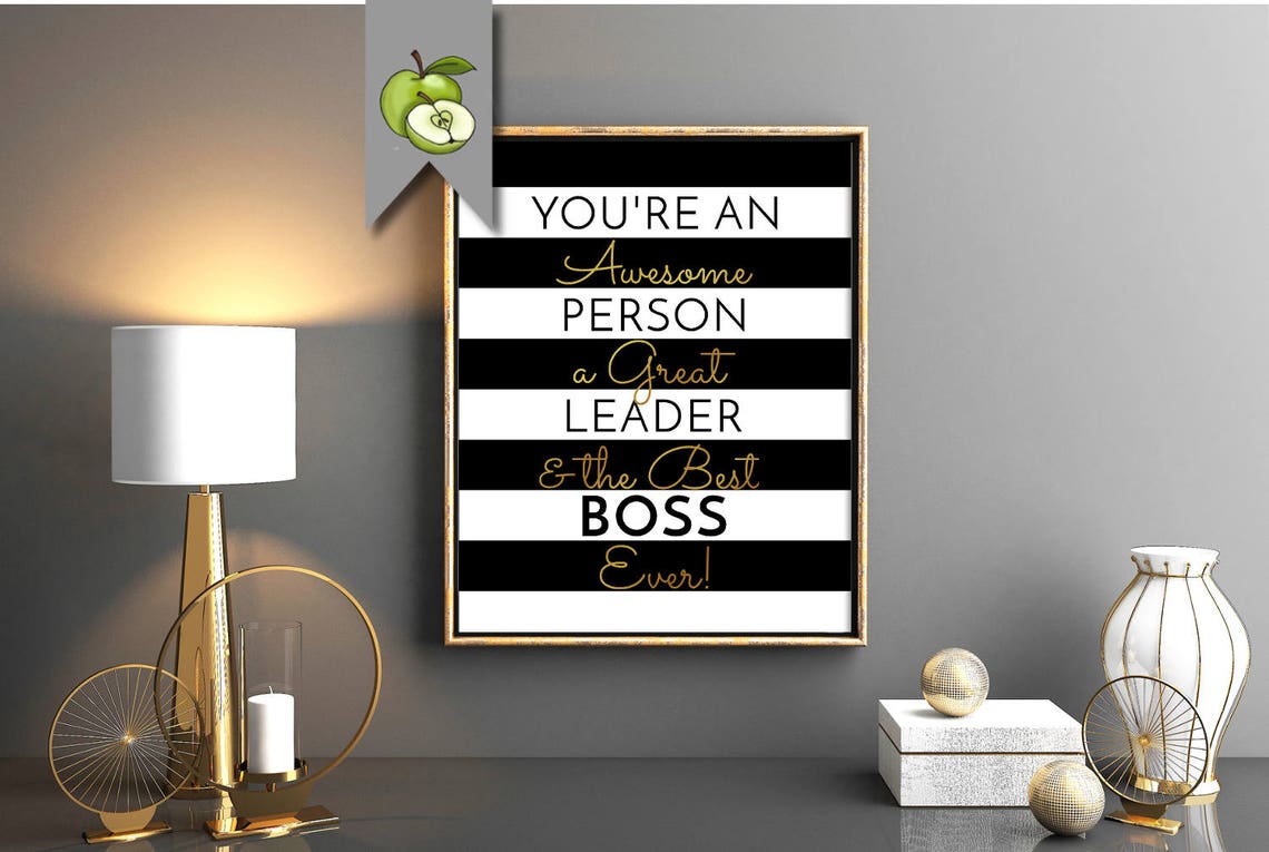 You're an awesome person and the Best boss ever printable | Etsy