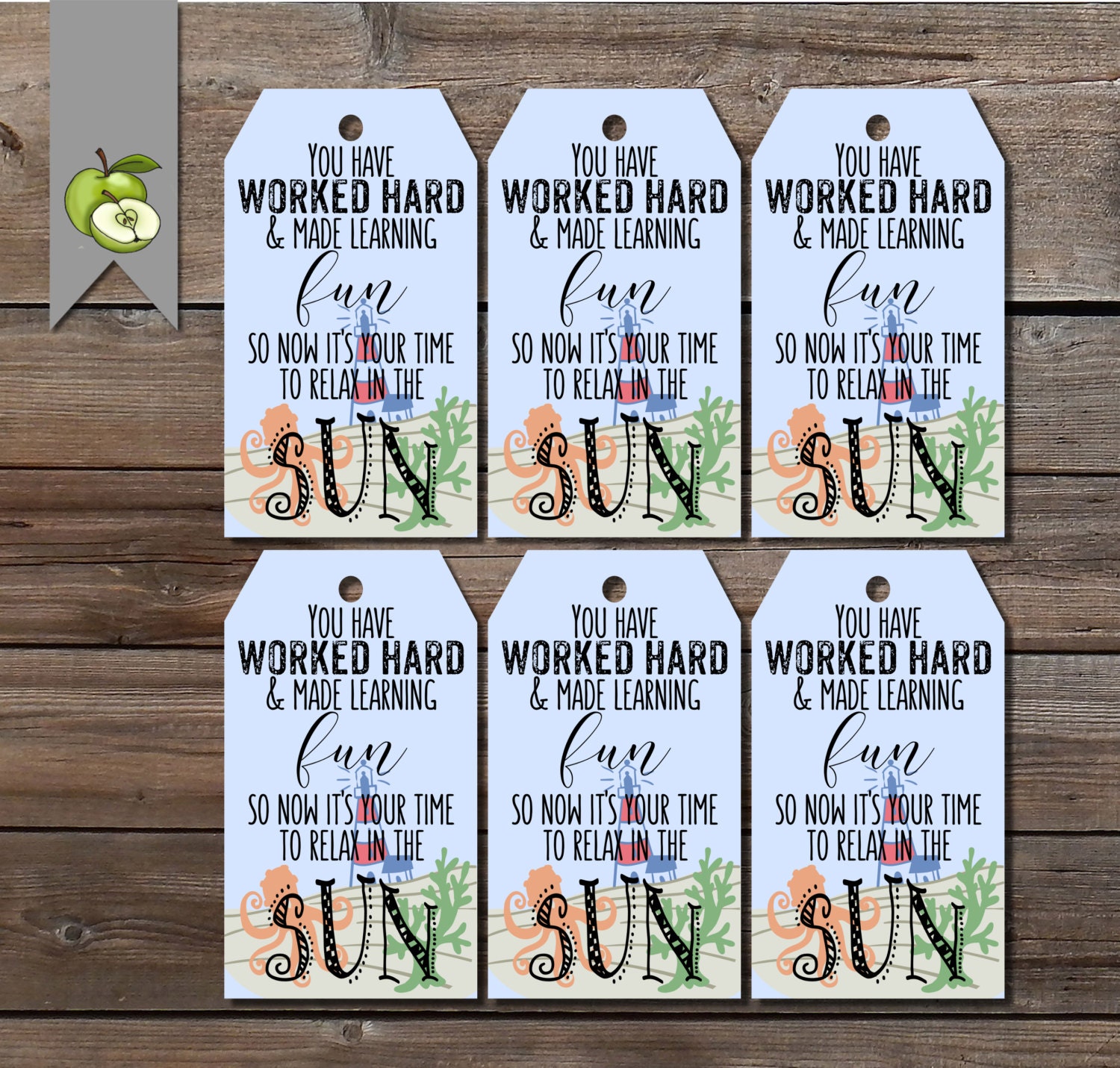 You Have Work Hard Gift Tags Made Learning Fun Relax in the - Etsy
