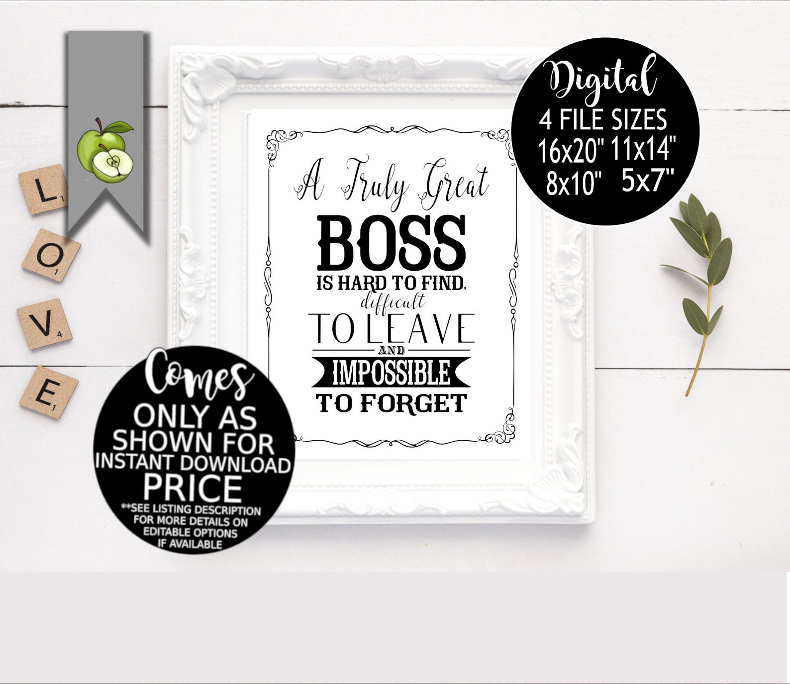 Boss Appreciation Day Week Boss Week Boss Card Boss Gift - Etsy