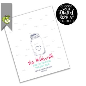 Firefly Teacher Appreciation Class Gift, Custom, Teacher Light, Thank ...