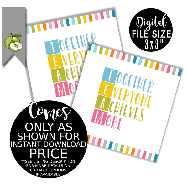 Team Together Everyone Achieves More Svg - Etsy