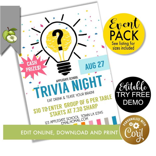 Trivia Night Decor - Etsy