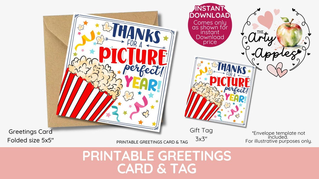 Cinema Ticket Printable Teacher Tag & Card, Printable Pdf, Picture ...