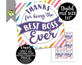 Bosses Day Gift Boss Gift Bosses Day Wine Label Boss - Etsy