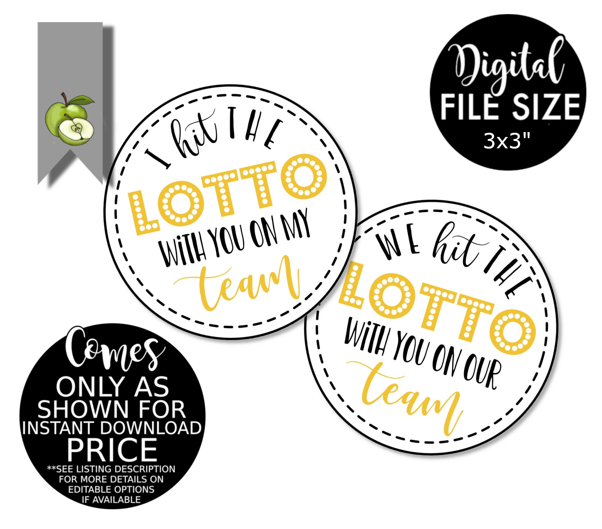 We Hit the Lotto With You on Our Team I Hit the Lotto With - Etsy