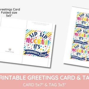 Sip Sip Hooray It's My Birthday Printable Party Favor Gift Tag, Fizzy ...