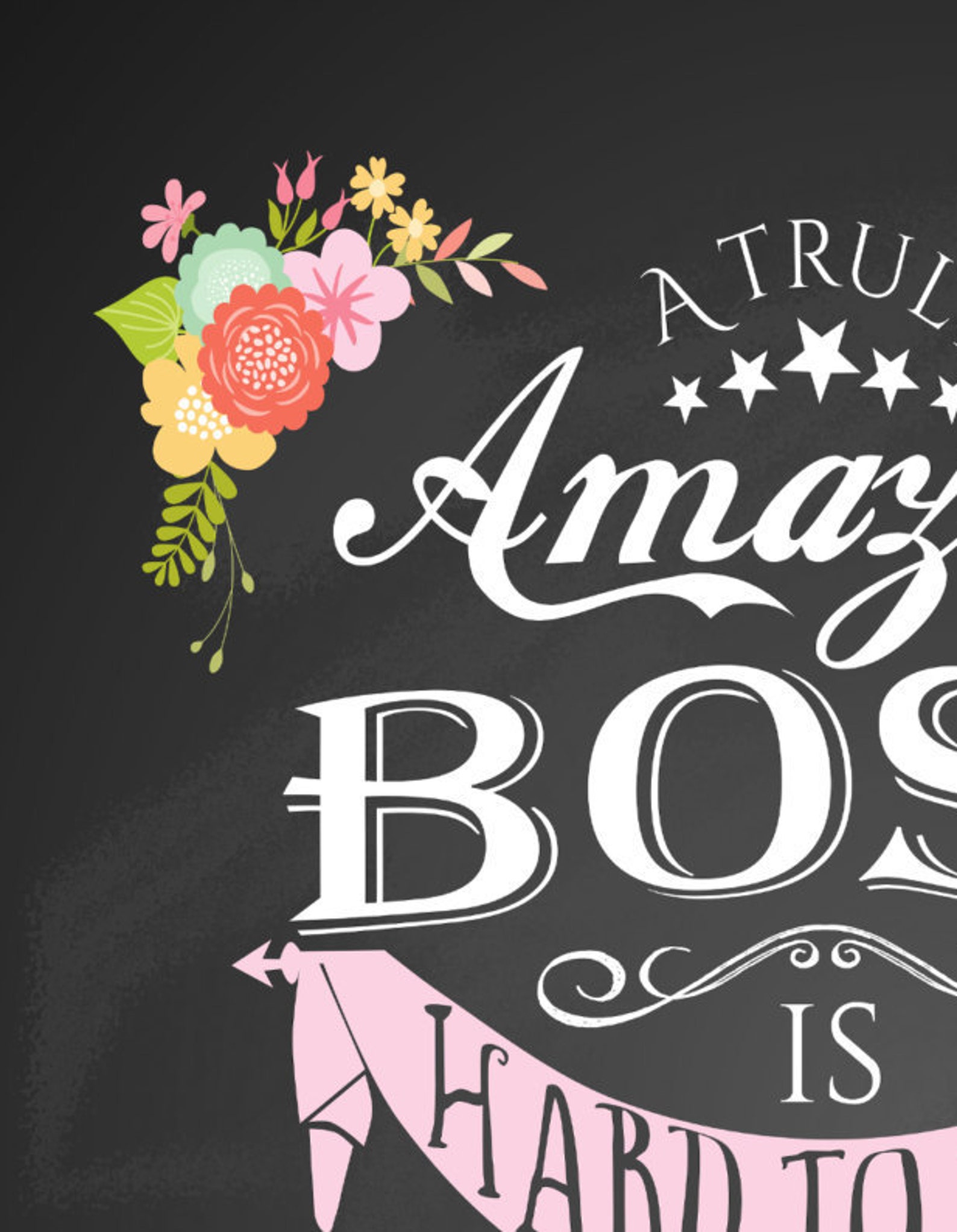 Boss appreciation week gift A truly amazing Boss is hard to | Etsy