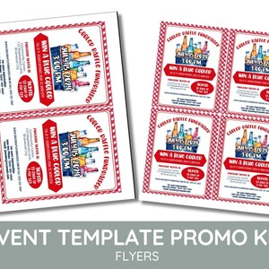 Editable Cooler Raffle, Support Our Cause, Raffle Ticket, Grand Prize ...