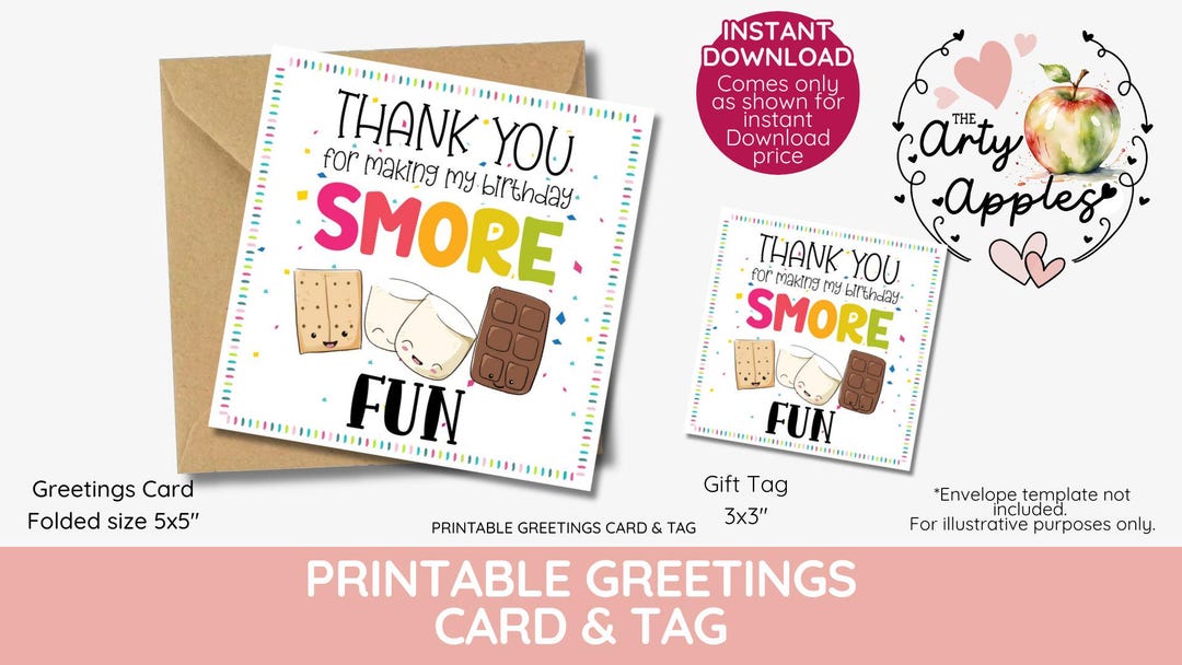 S'more Gift Tags for School , S'more Fun Gift Tag, S'more Fun Friends ...
