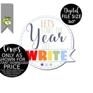 Let's Start the Year Write Back to School Pencil Favor - Etsy