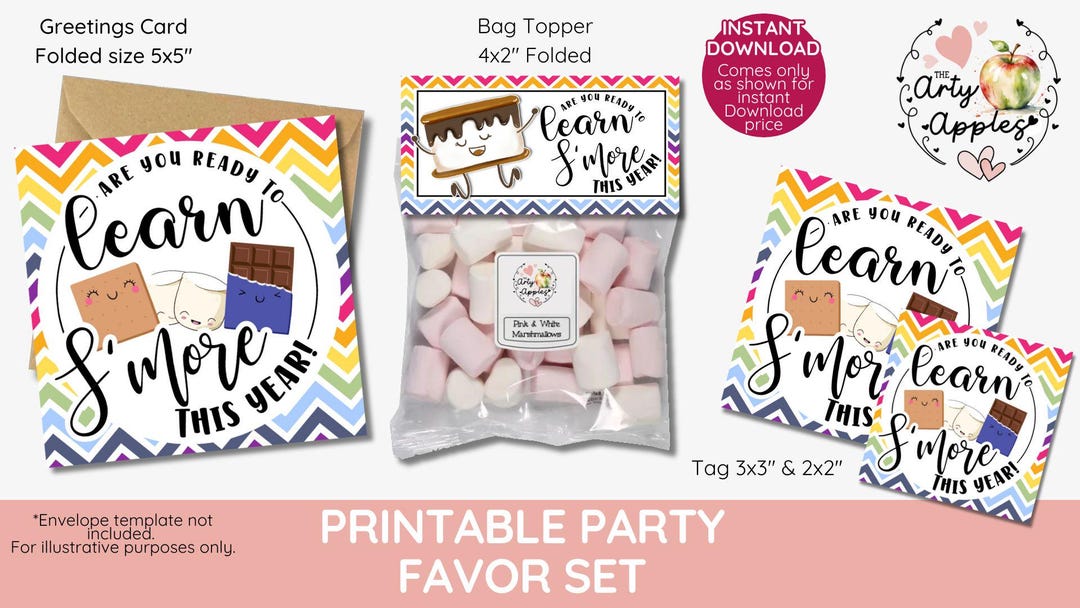 Learn S'more This Year Class Gift Tag, Meet the Teacher Appreciation ...