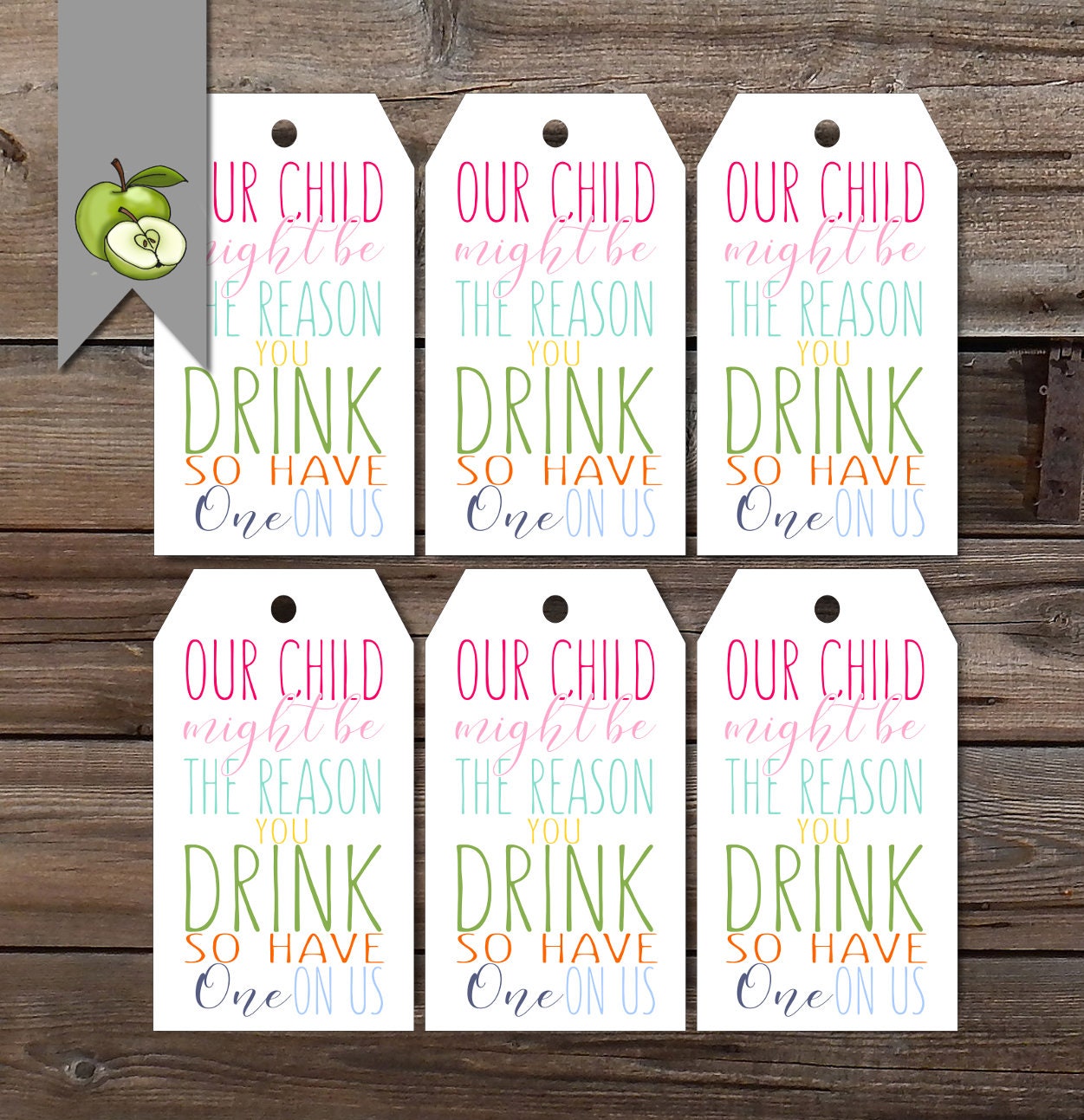 The Reason You Drink Teacher Wine Gift Tags Beer Gift Tag | Etsy UK