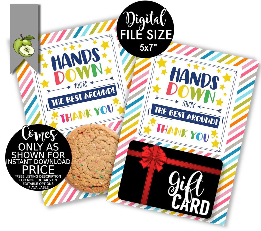 Thank You for Your Helping Hands Gift Card Holder Volunteer - Etsy