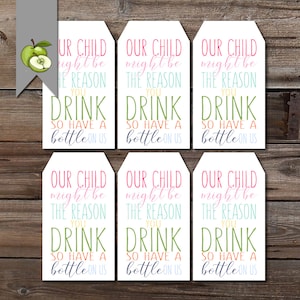 My Child is Reason You Drink Teacher Wine Gift Tags Wine - Etsy UK