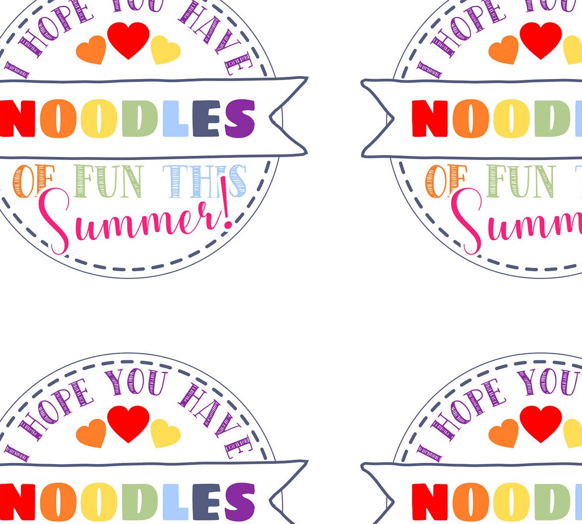 Swimming Pool Noodles Class Gift Tag Swim Teacher Tag - Etsy