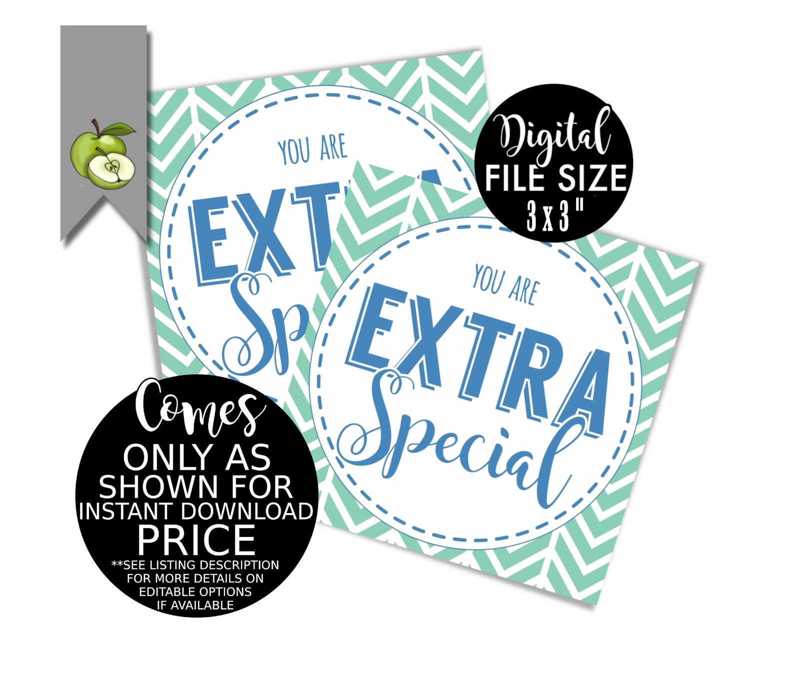 You are EXTRA special gift tag chewing gum favor mint favor | Etsy