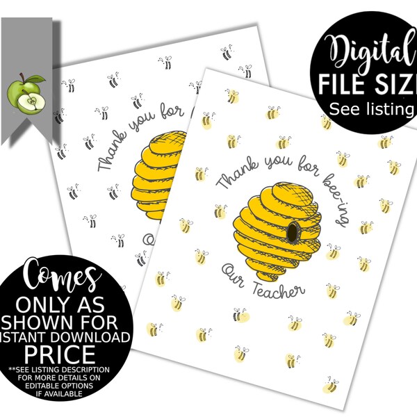 Bumble Bee Printable - Etsy
