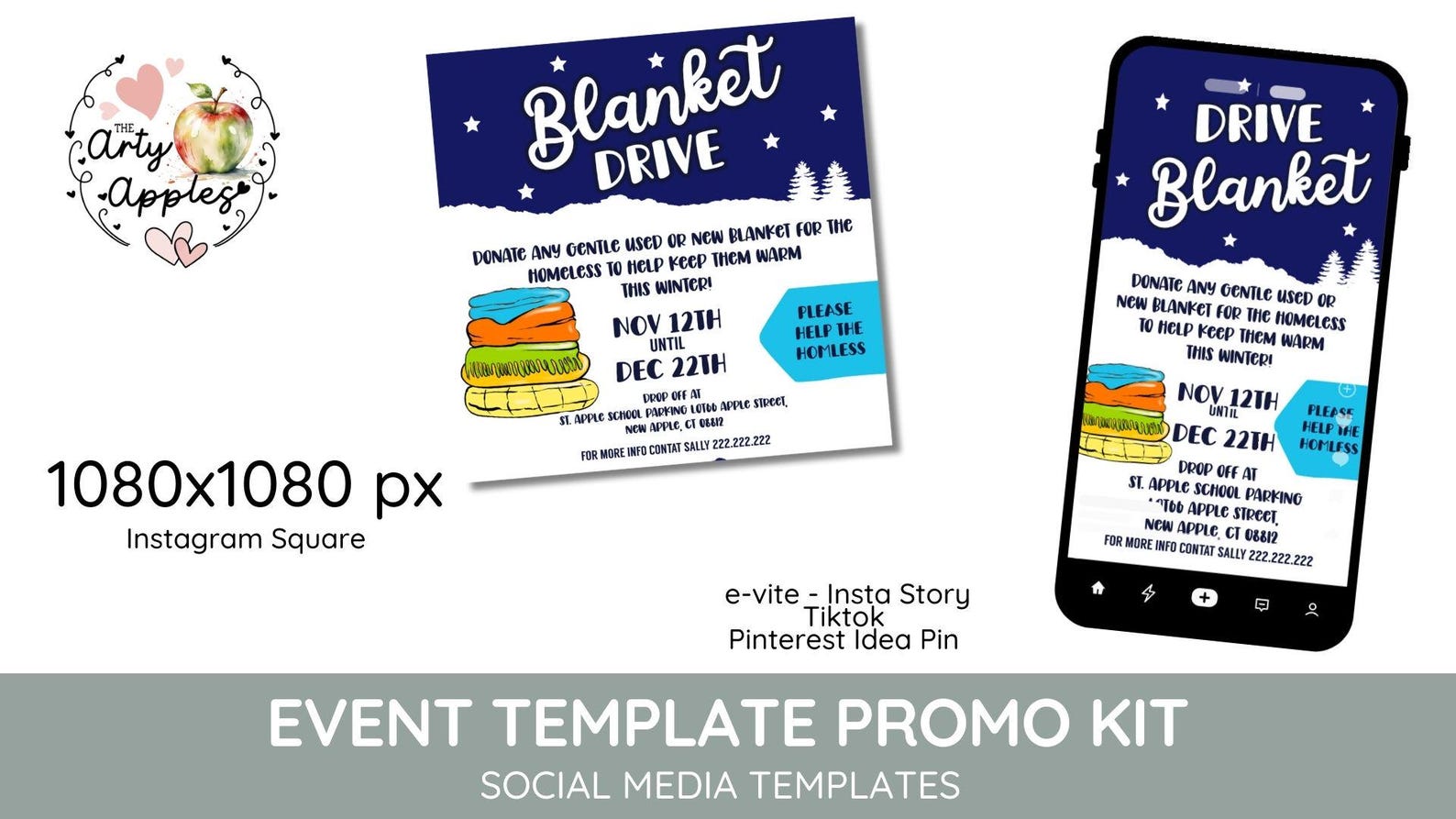 Editable Blanket Drive Poster, Editable Blanket in Need, Homeless Flyer ...